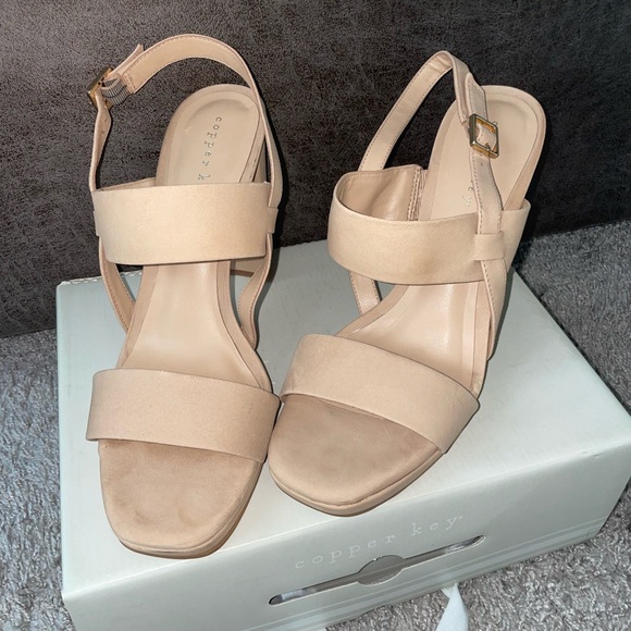 Copper Key | Shoes | Copper Key Paradise Strappy Suede Nubuck Pumps ...